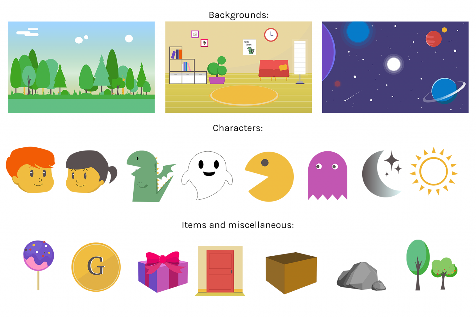 Art assets: Vector Style – Basics – Playable Concepts