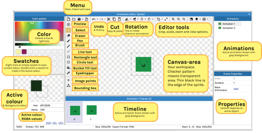 Part 1: The Construct 3 Animations Editor – An Overview – Playable Concepts